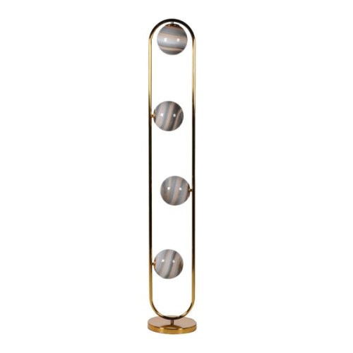 Orbit Gold Standard Lamp 154 cm Glass spheres