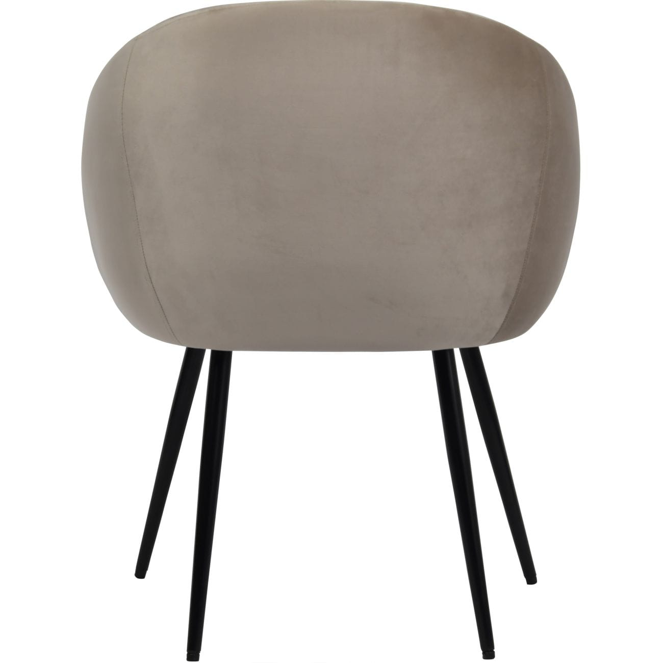 Cheval Taupe chair cream velvet