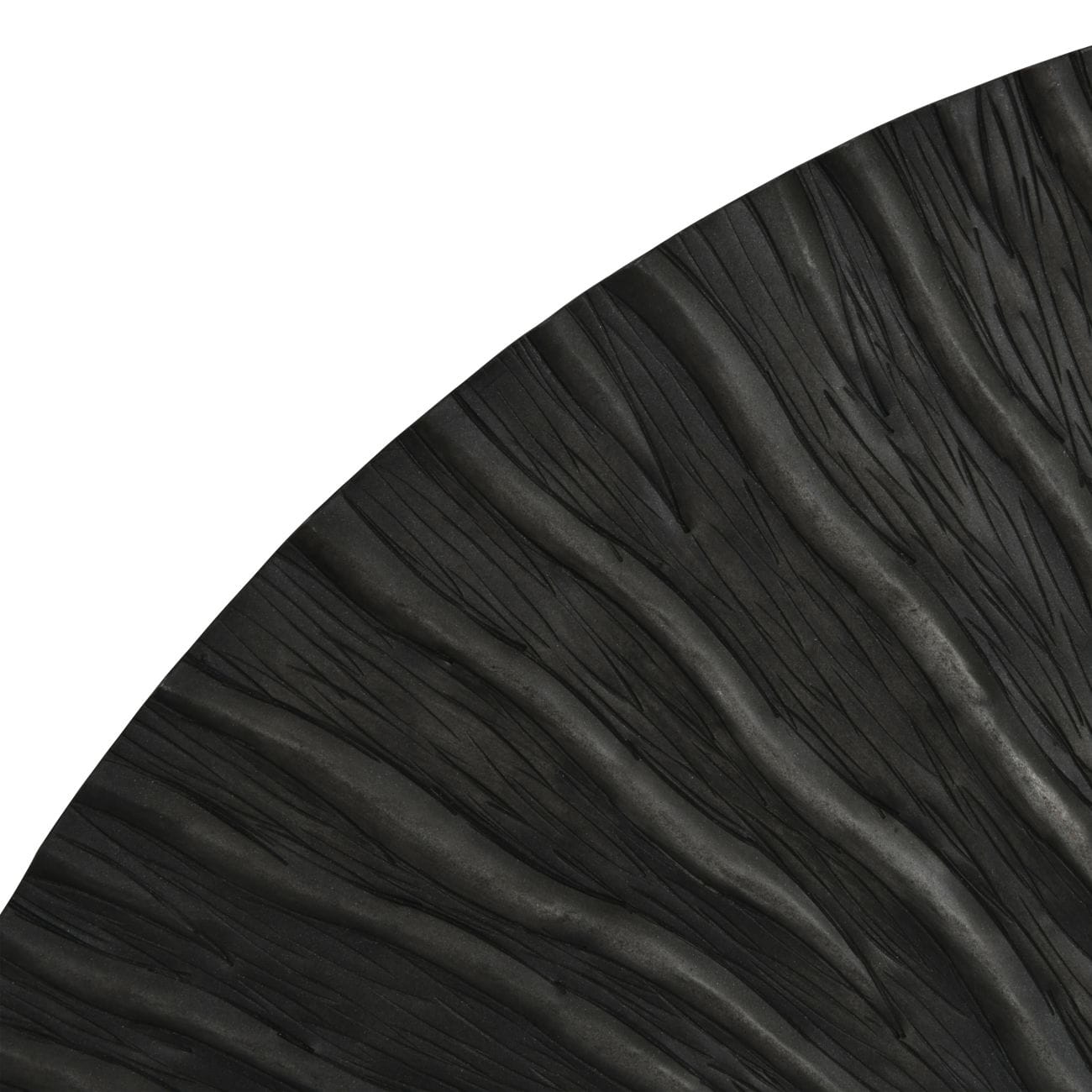 Bromley Black aluminium Wall Disc 92 cm Wall art metal