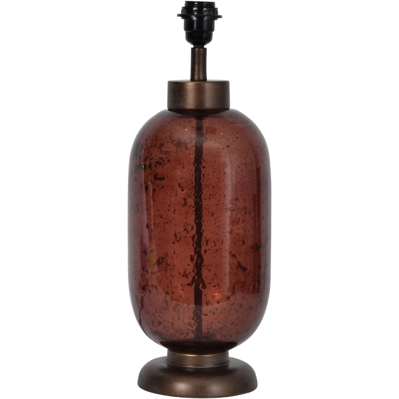 Brompton Table Lamp brown glass base