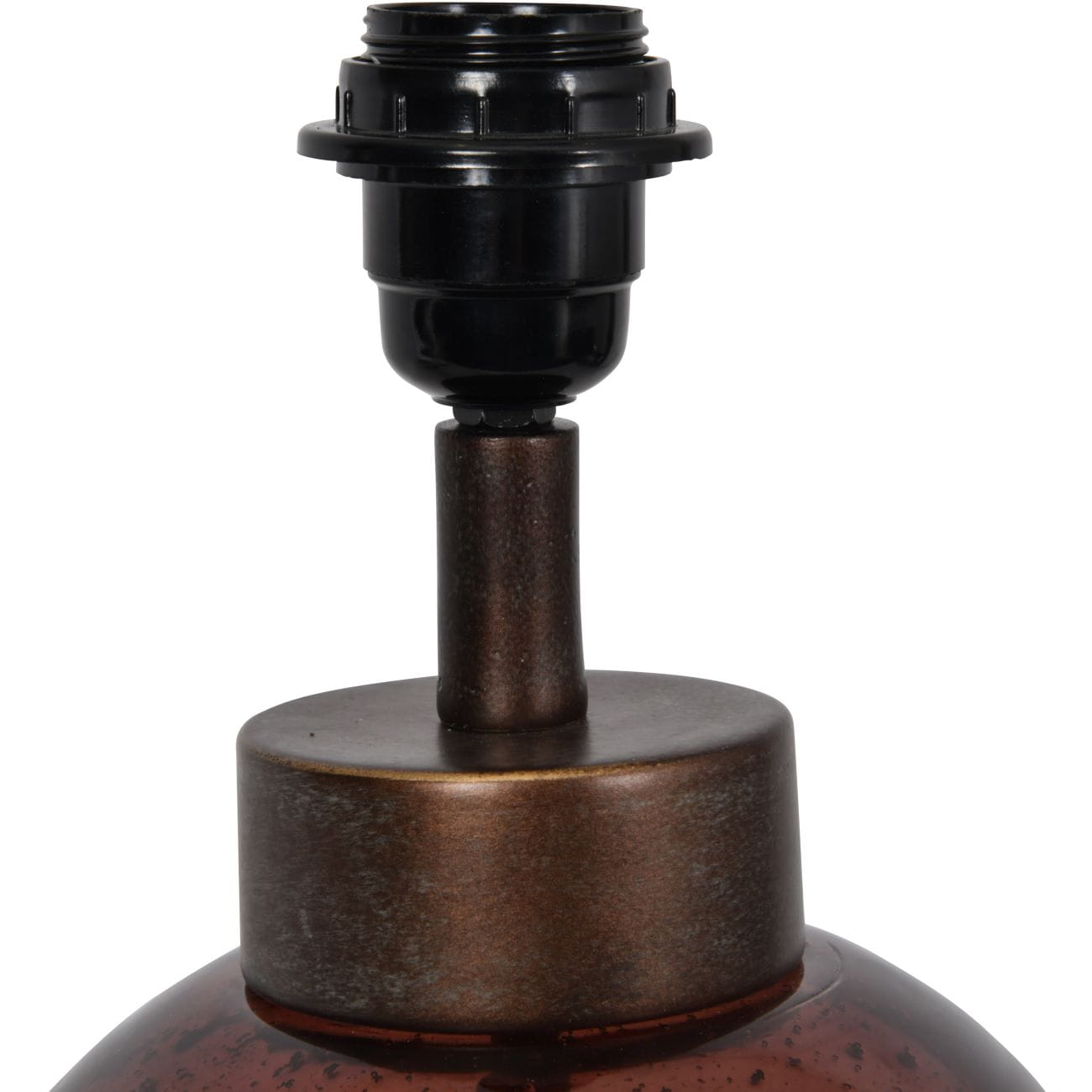 Brompton Table Lamp brown glass base
